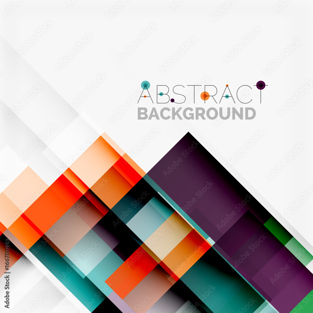 Abstract blocks template design background, simple geometric shapes on ...