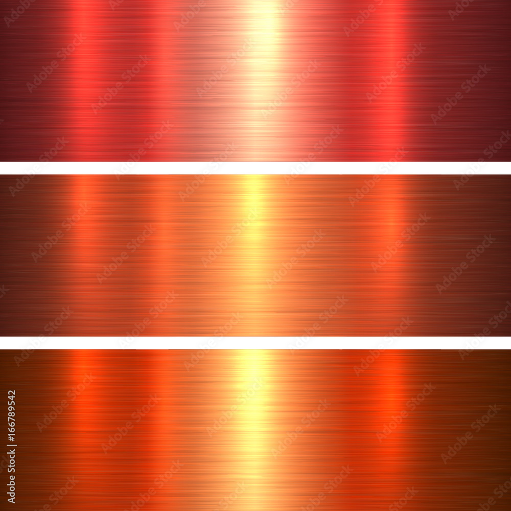 Metal textures orange and red brushed metallic background Stock Vector ...