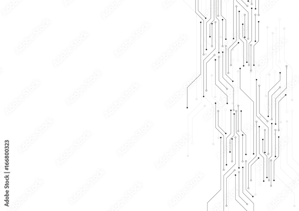 Abstract background with technology circuit board texture. Electronic ...