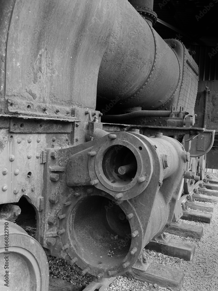 rusting abandoned steam locomotive Stock Photo | Adobe Stock