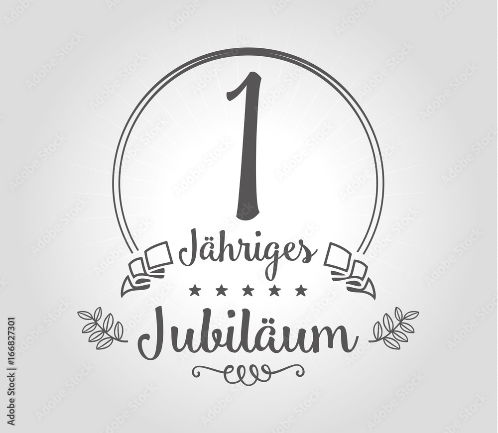 1 Jubilaeum vector Stock-Vektorgrafik | Adobe Stock