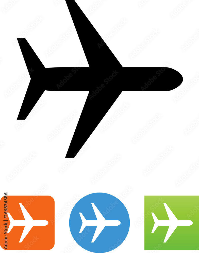 Jet Plane Icon - Illustration Stock Vector | Adobe Stock