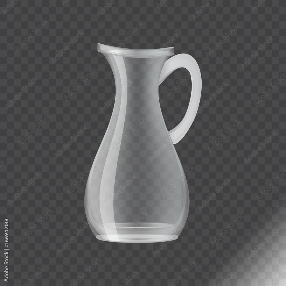 pitcher with realistic side view transparent background vector ...