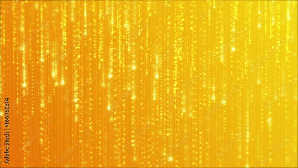 Footage Falling stars on a gold background Stock Video | Adobe Stock