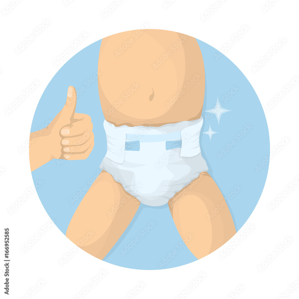 Changing diapers illustration Stock Vector | Adobe Stock