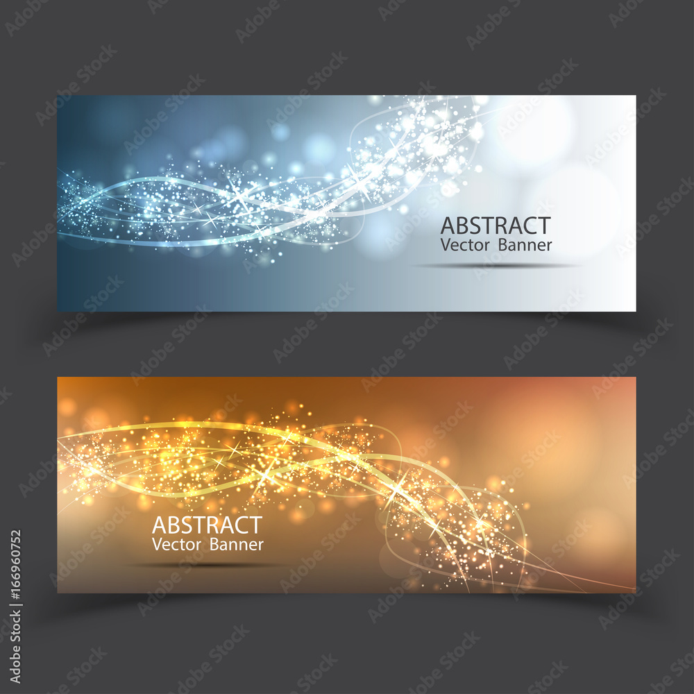 Banner vector abstract blue motion light effect background. Composition ...