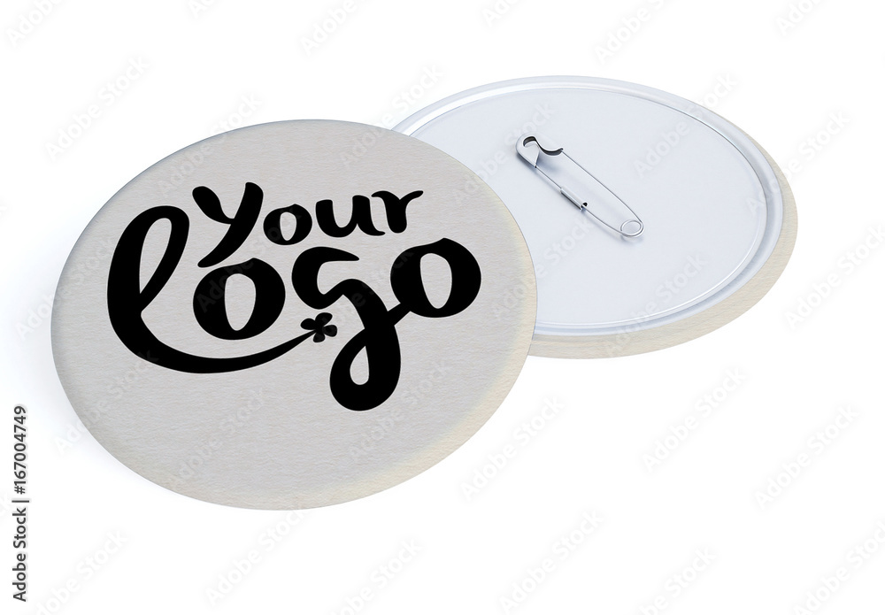 Pin Badge Mockup 1 Stock Template | Adobe Stock