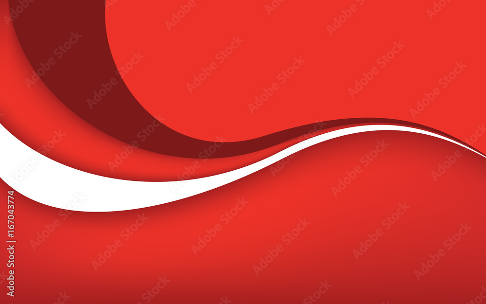 Abstract red background with wave. Vector Illustration Stock Vector ...