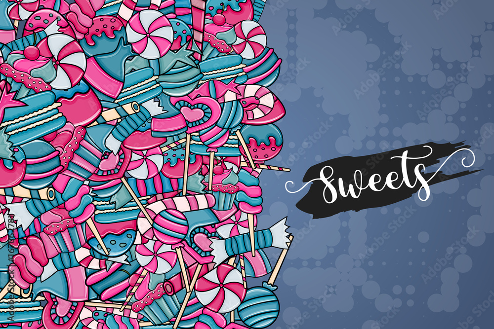 Doodle Background Design Cute