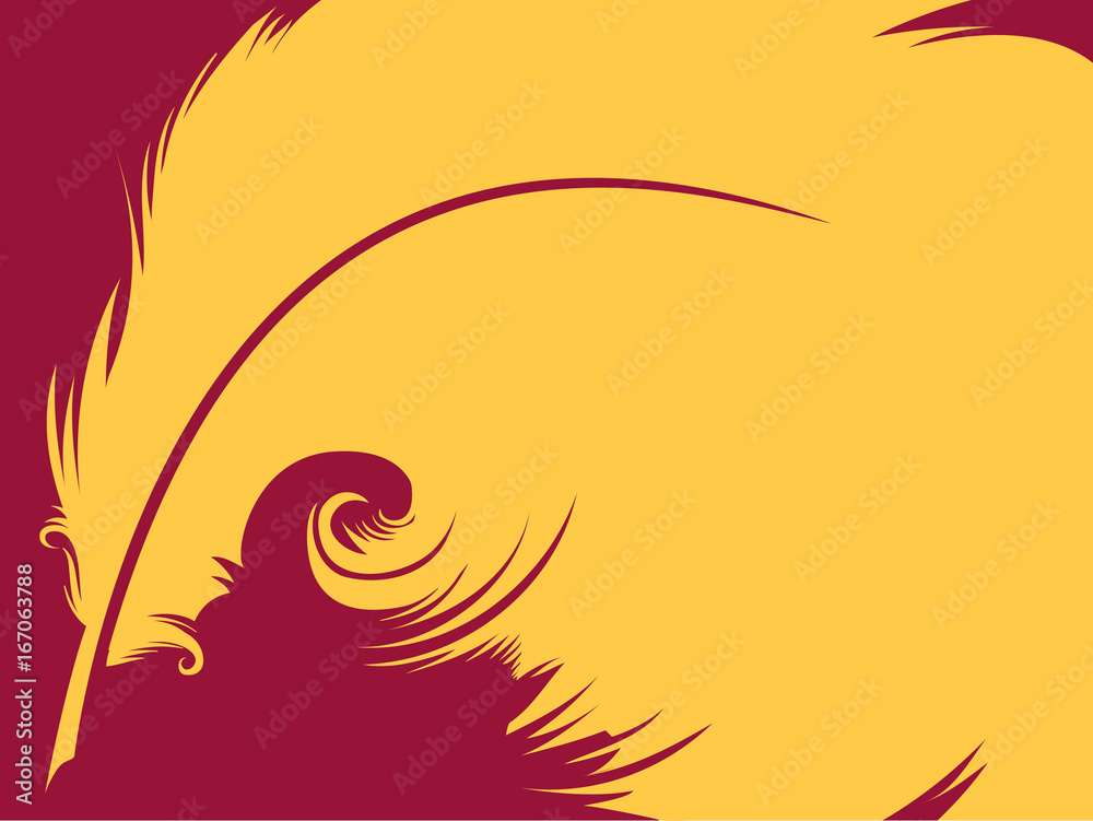 Quill Design Creative Writing Stock Vector | Adobe Stock