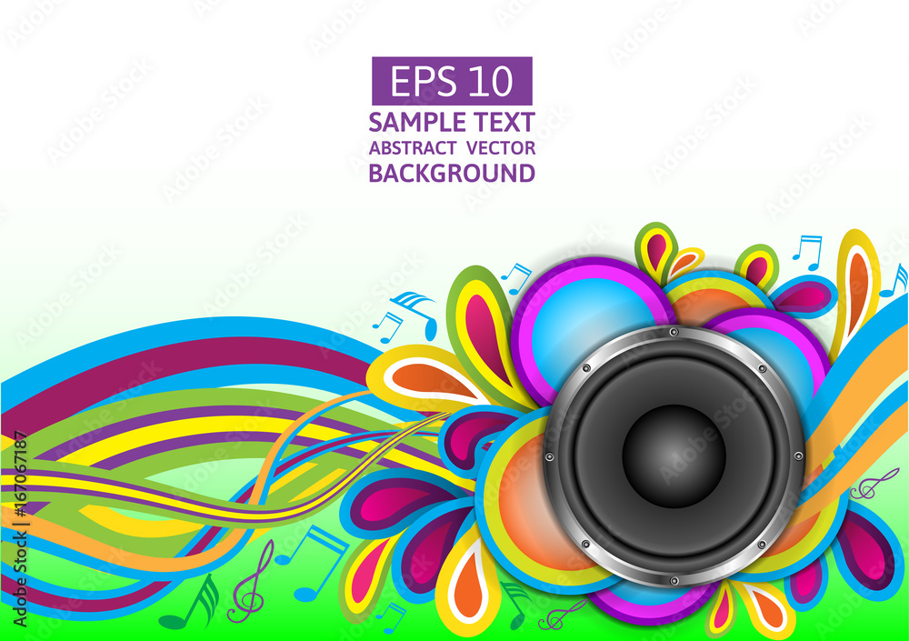 Abstract Speaker Wallpaper