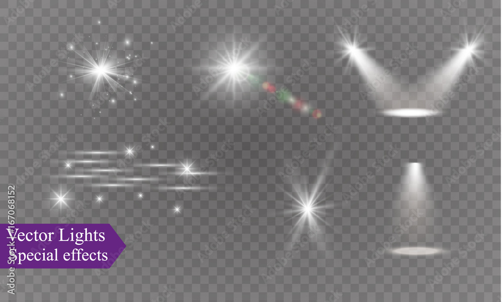 star on a transparent background,light effect,vector illustration ...