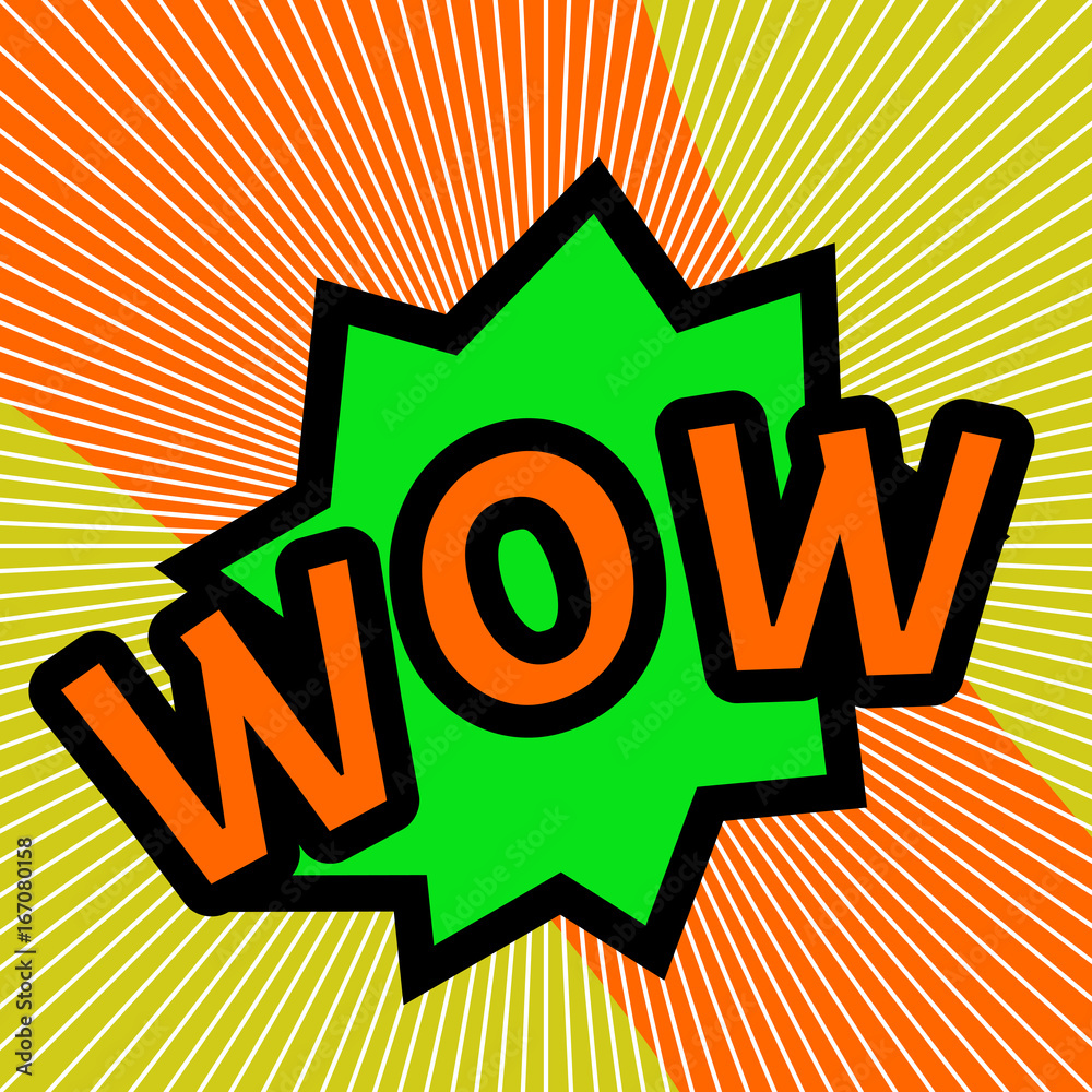 Pop art Wow. Vector illustration. Stock Vector | Adobe Stock