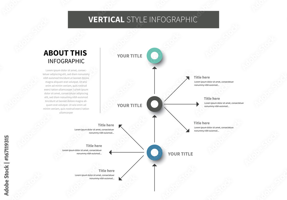 Vertical Mind Map Infographic Layout Stock Template | Adobe Stock