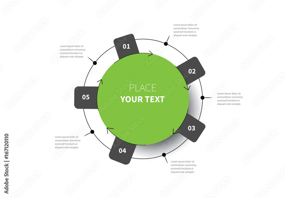 Circular Chart Layout Stock Template | Adobe Stock