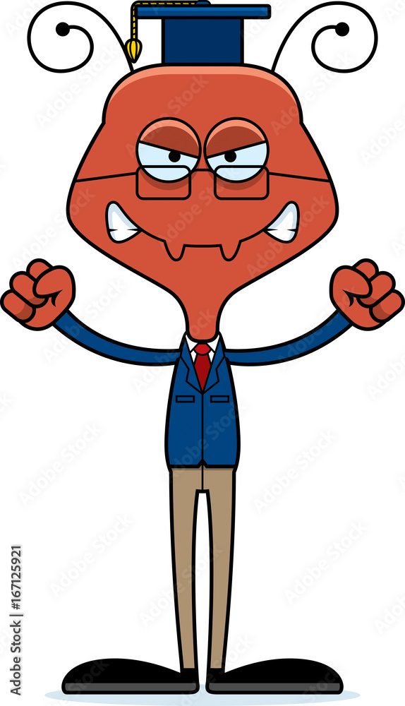 Cartoon Angry Teacher Ant Stock Vector | Adobe Stock