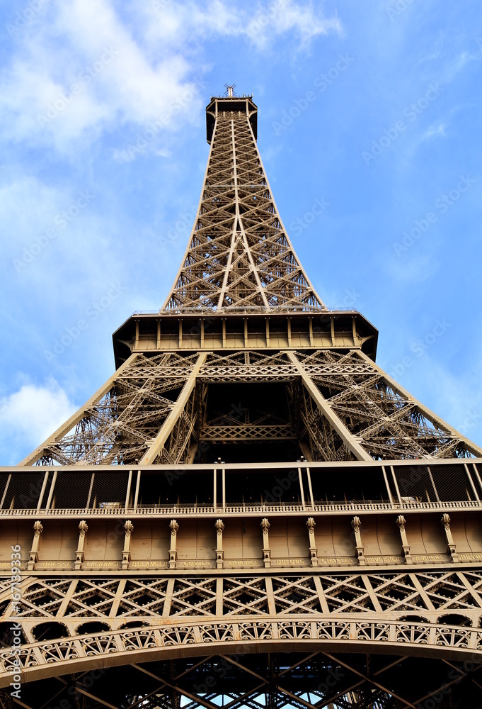 Eiffel Tower Base Close Up