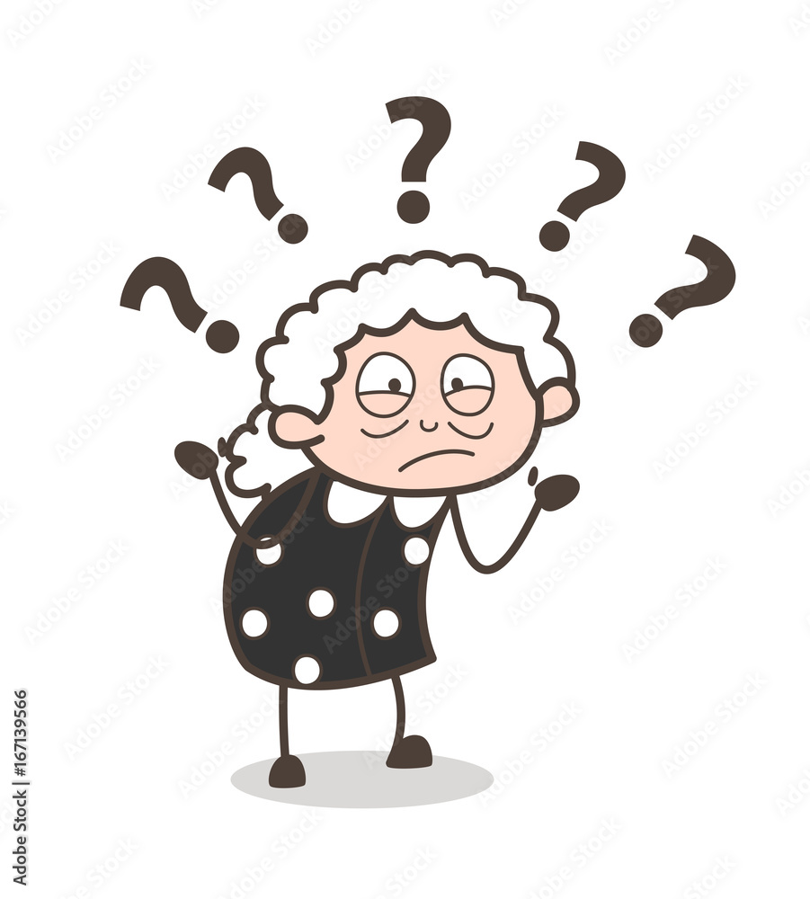 Confused Woman Clip Art