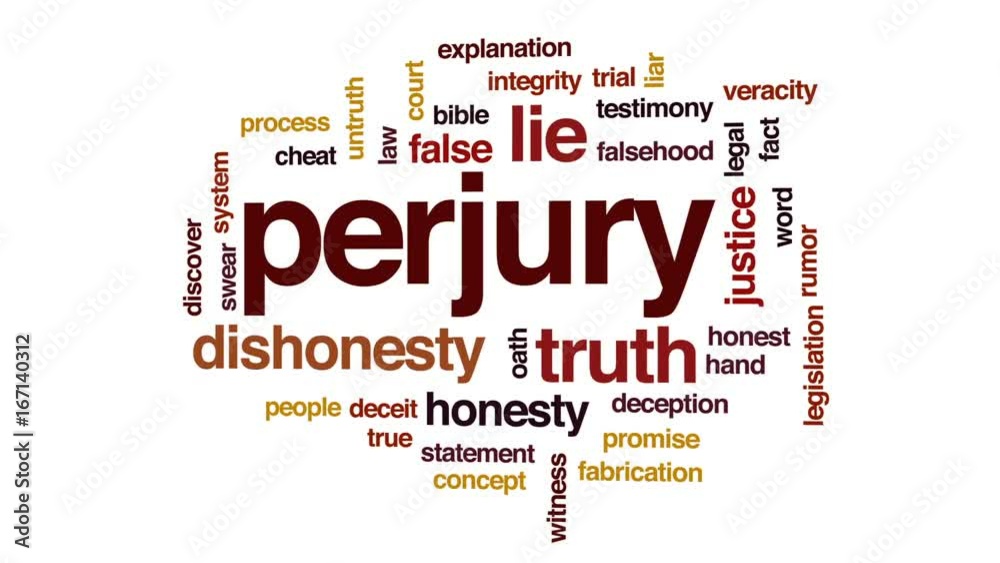 Perjury animated word cloud, text design animation. Stock Video | Adobe ...
