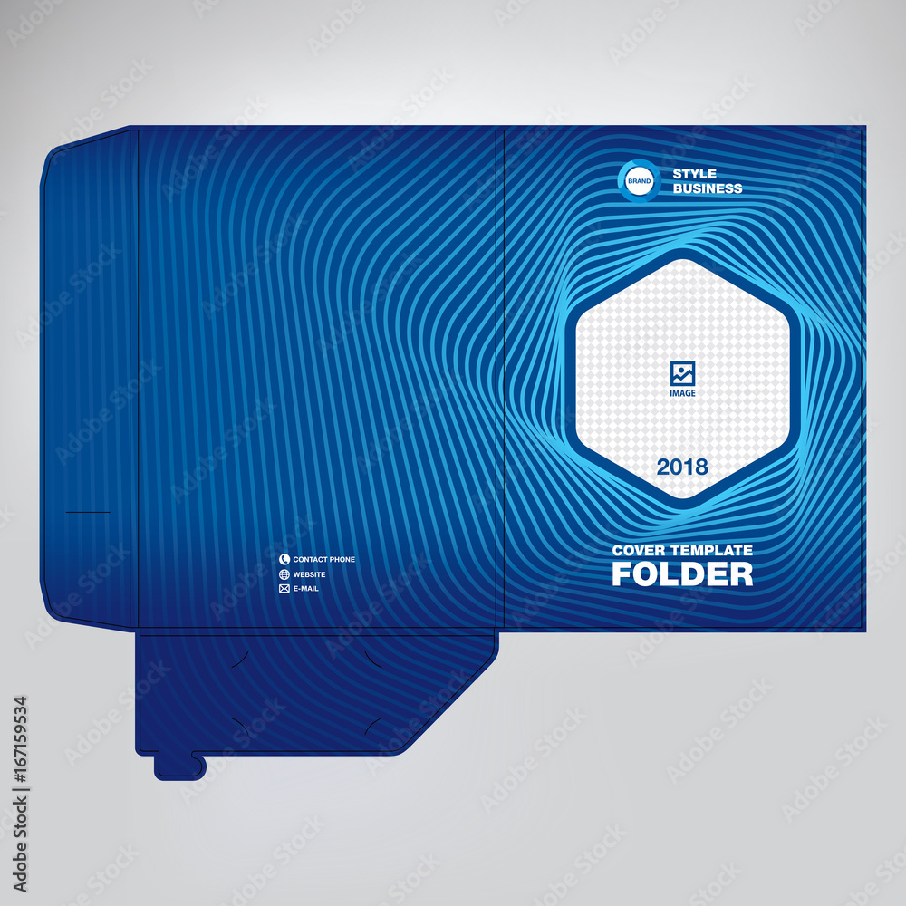 Business folder, abstract design cover template, layout for of text and ...