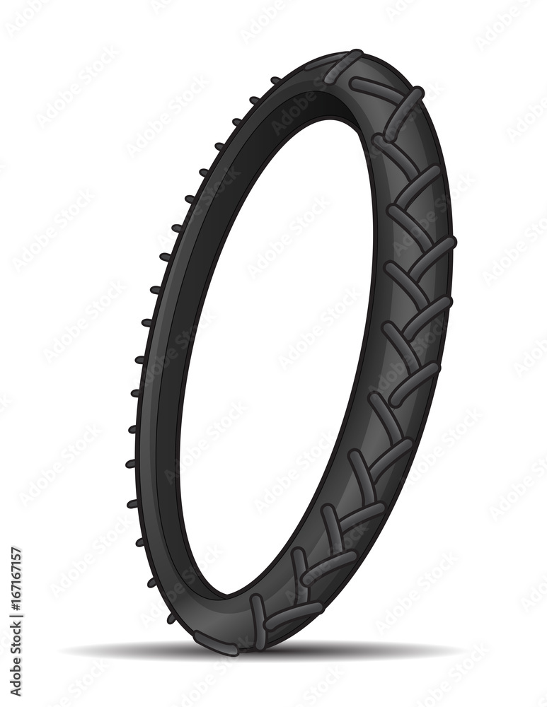 cartoon vector illustration of a tire tread Stock Vector | Adobe Stock