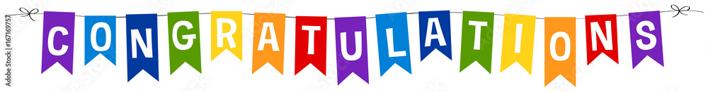 Banner design for congratulations Stock Vector | Adobe Stock