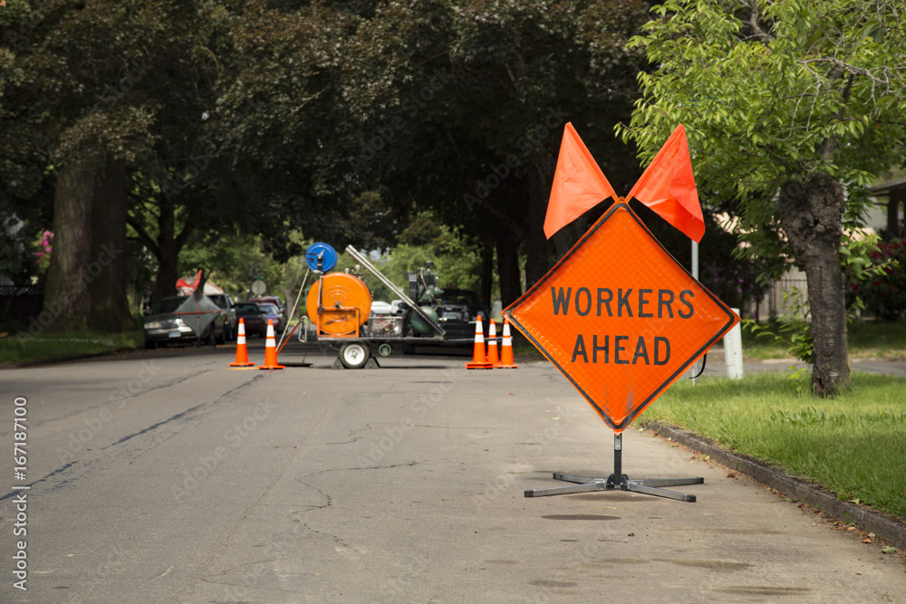 Workers Ahead