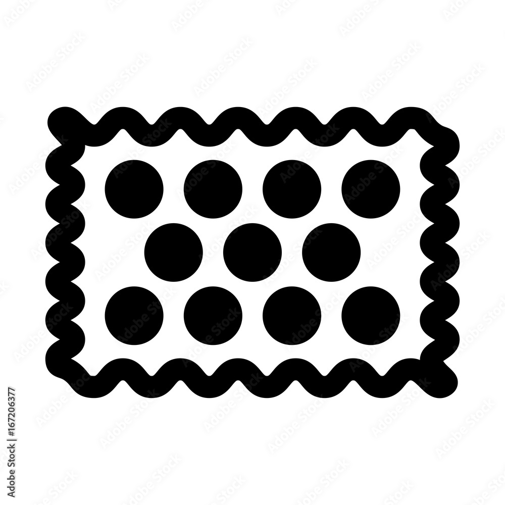 Cookie black color icon . Stock Vector | Adobe Stock