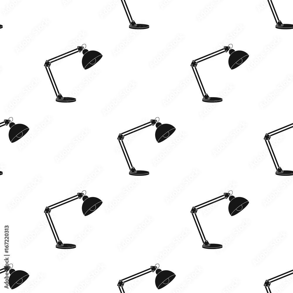 Balanced-arm lamp icon in black style isolated on white background ...