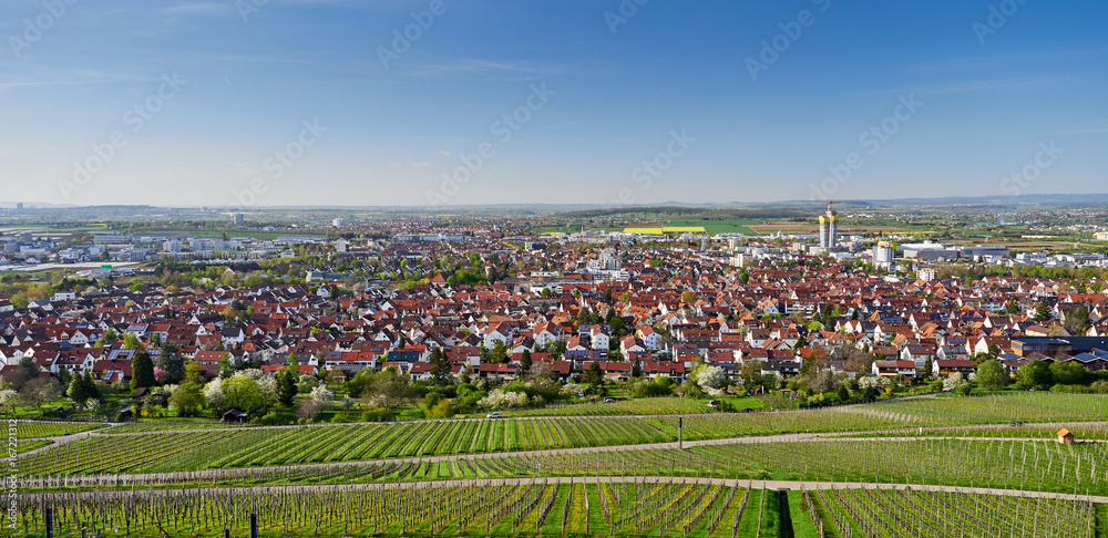 Panorama Fellbach im Remstal Stock-Foto | Adobe Stock
