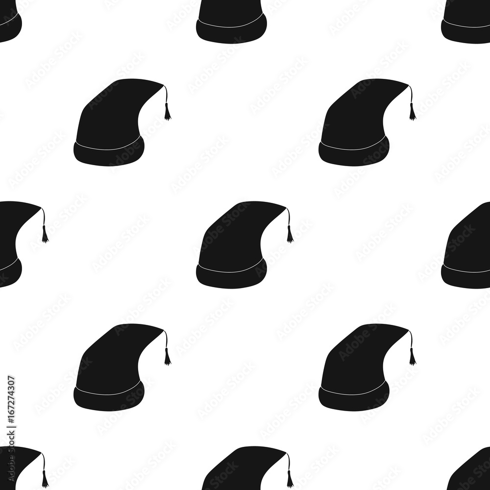 Nightcap icon in black style isolated on white background. Sleep and ...