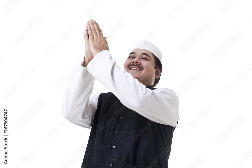 Smiling politician greeting Stock Photo | Adobe Stock