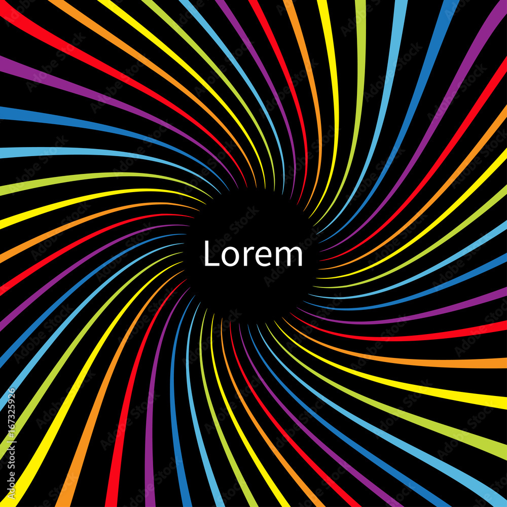 Colorful Line Designs Swirls