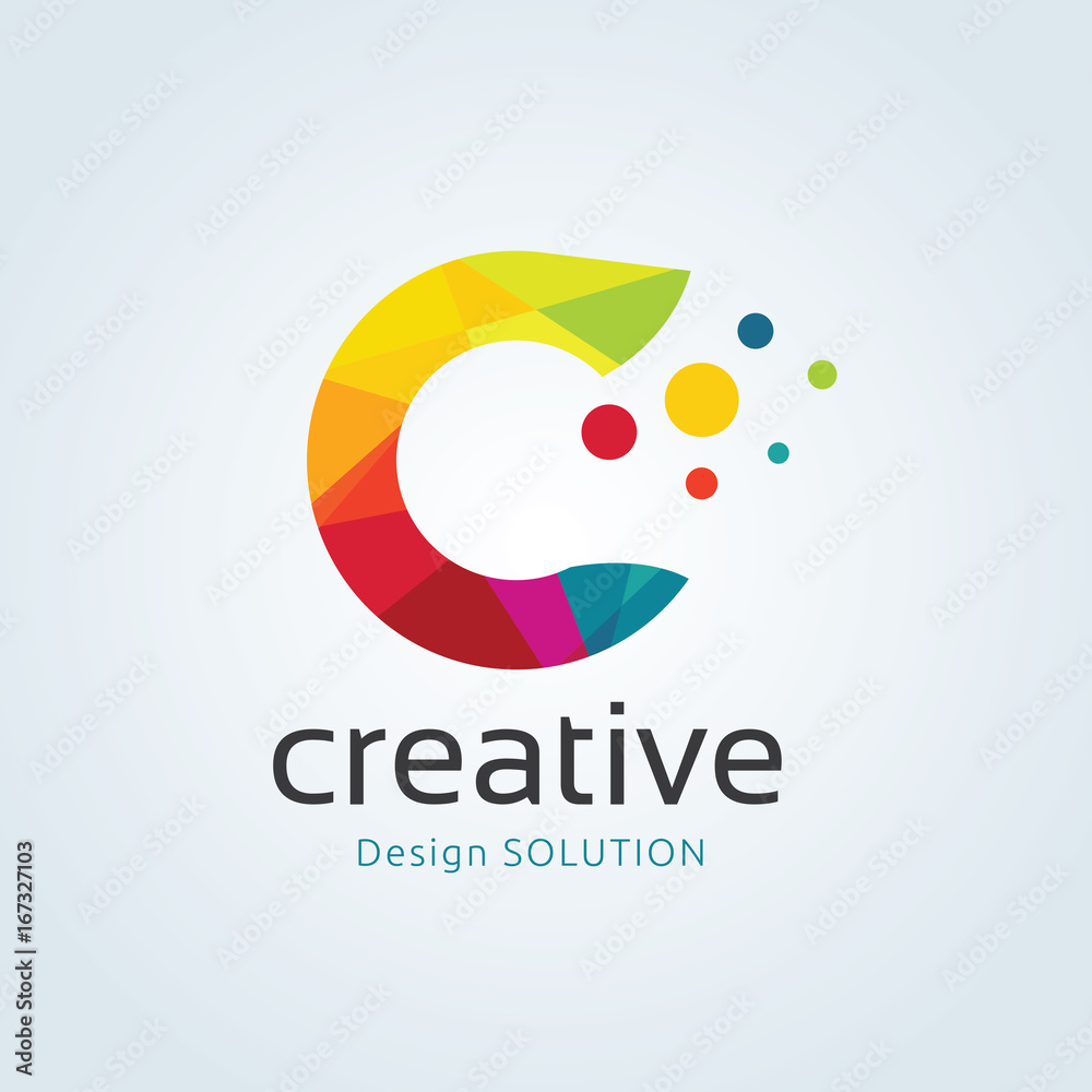 Creative learning logo template Stock ベクター | Adobe Stock