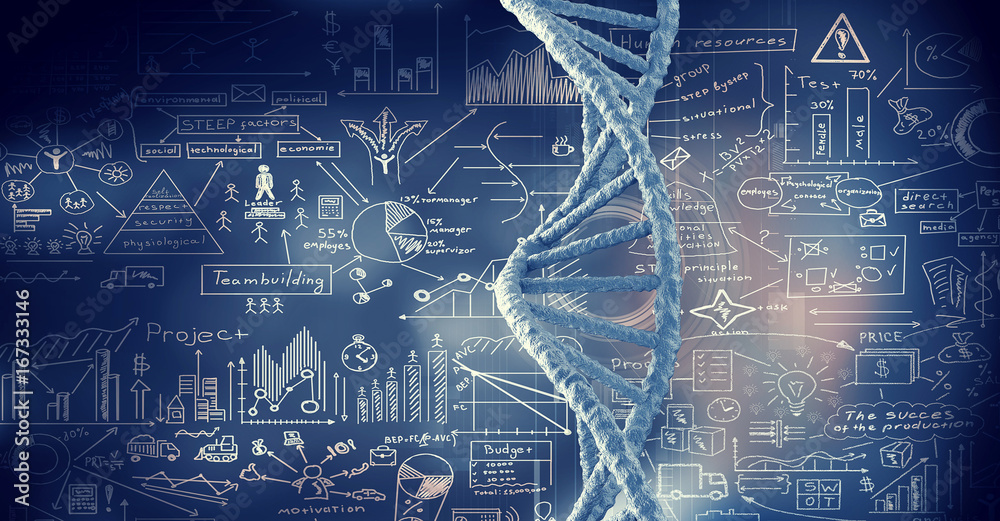 Biotechnology conceptual background Stock Illustration | Adobe Stock