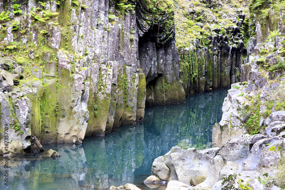 Takachiho gorge in Kyushu Japan Stock Photo | Adobe Stock