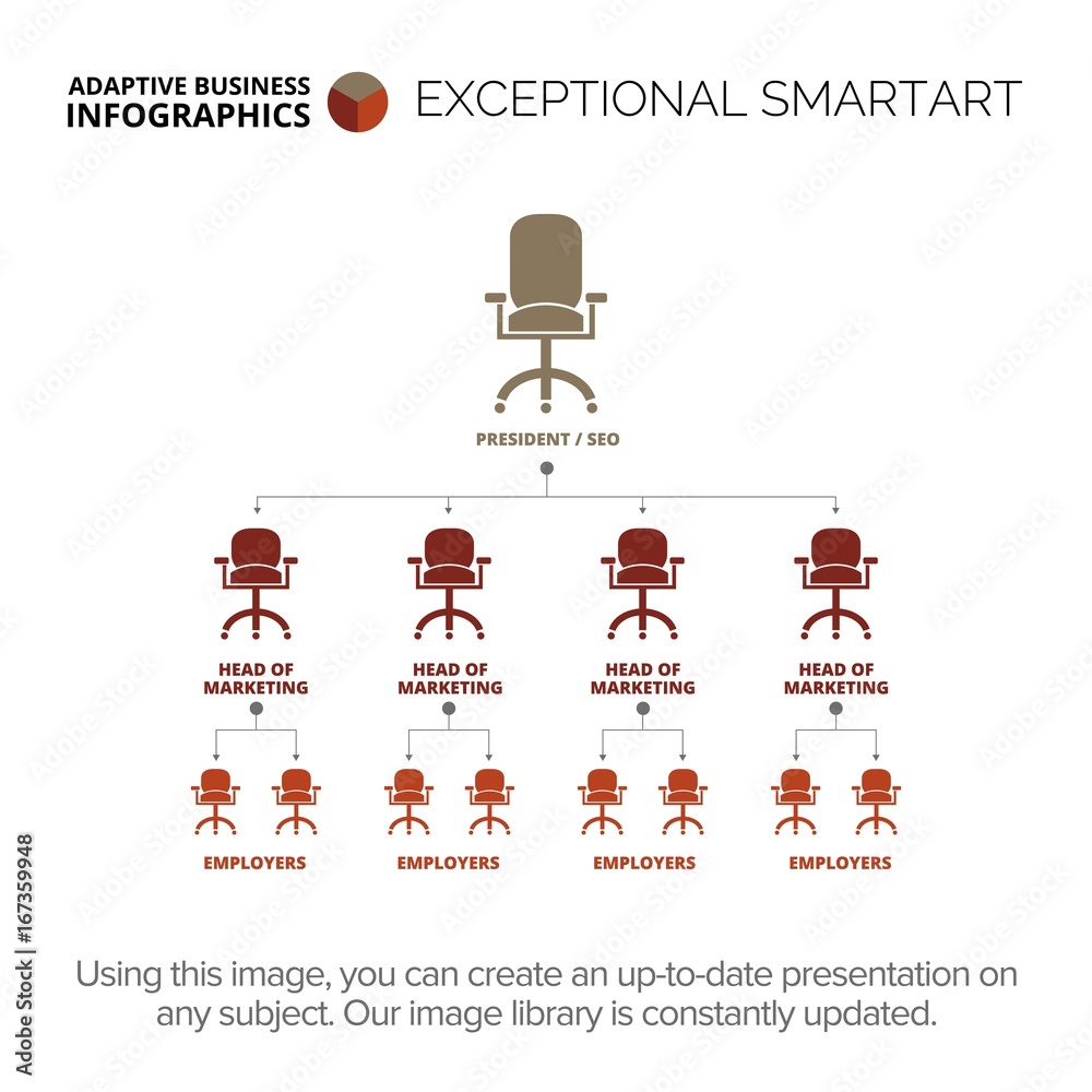 Organization Chart Template Stock Vector | Adobe Stock