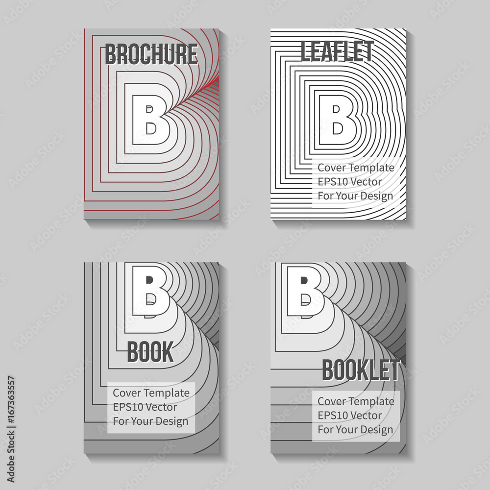 Book Title Page Template. Business Report Or Booklet Cover. Brochure ...