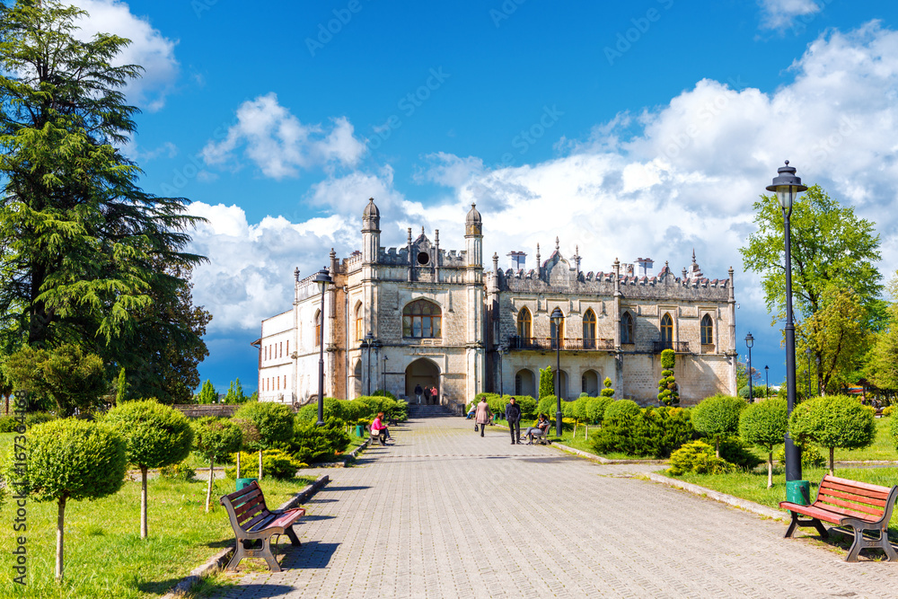 Foto de Zugdidi, Georgia - 24 April, 2017: Dadiani Palaces Historical ...