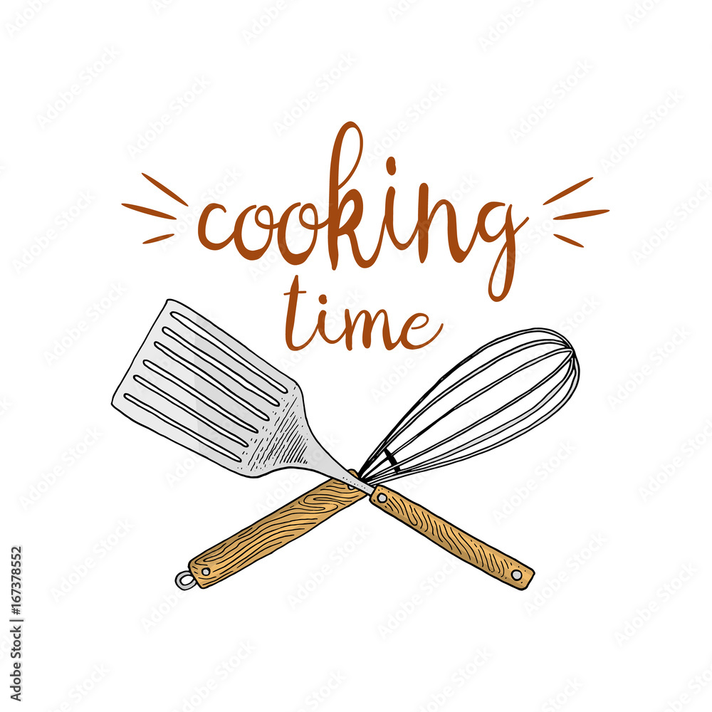 Vintage Whisk Drawing