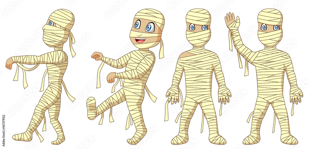 cartoon mummy. Vector illustration Stock Vector | Adobe Stock