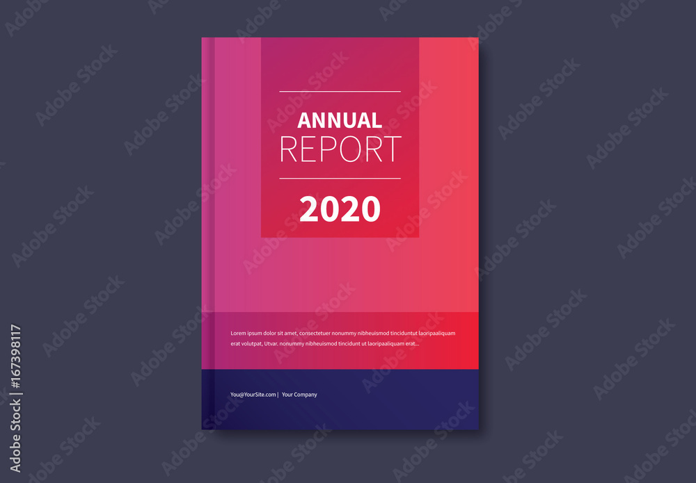 Abstract Book/Report Cover Layout 14 Stock Template | Adobe Stock