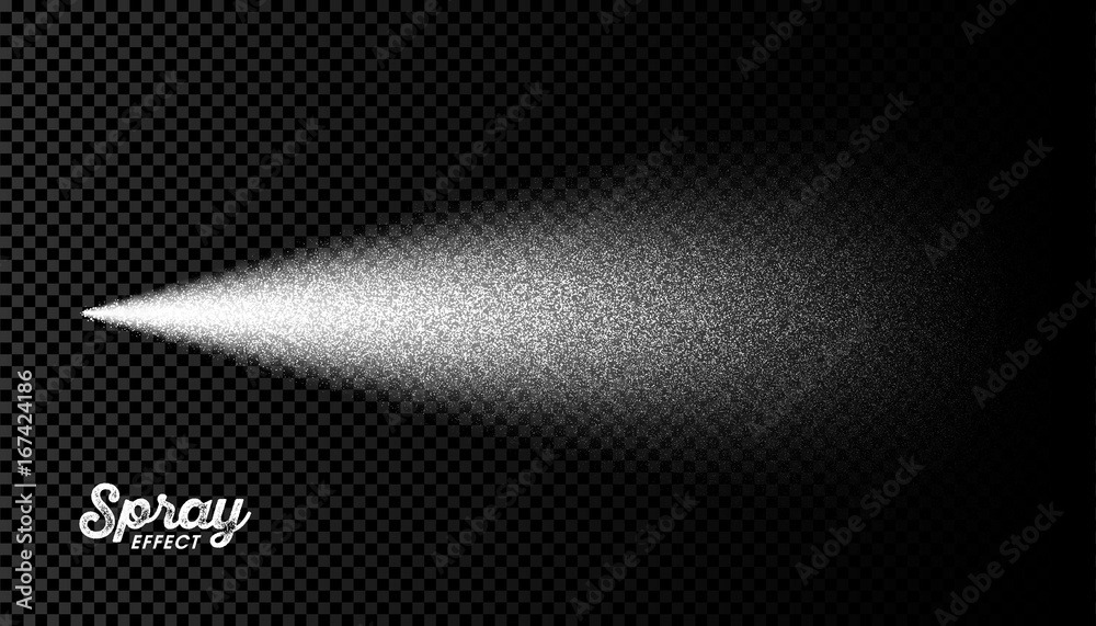 Water spray mist effect on transparent background Stock Vector | Adobe ...