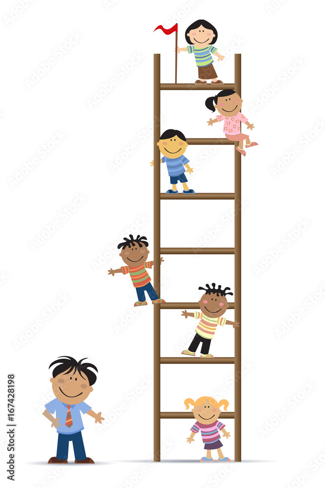 Climbing A Ladder Clipart