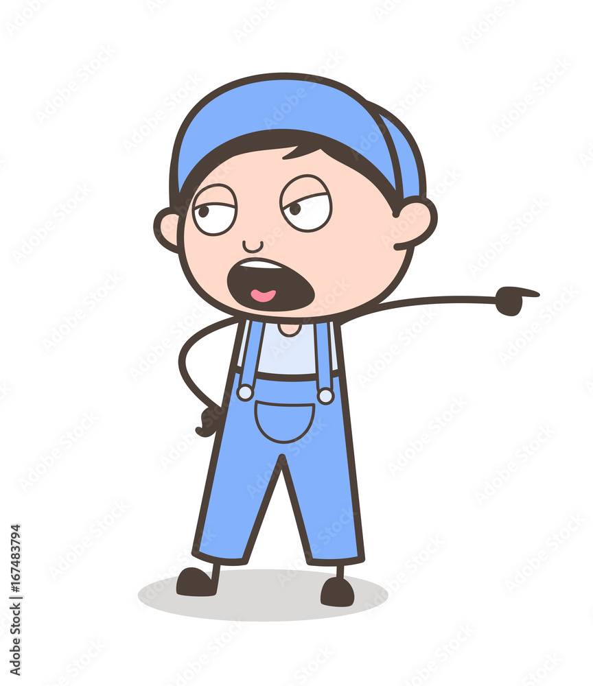 Cartoon Young Boy Shouting Expression Vector Illustration Stock Vector ...