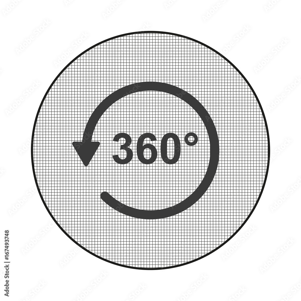 Gitter-Icon 360° Stock Vector | Adobe Stock