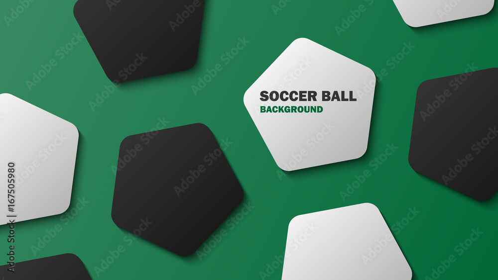 Abstract soccer ball background Stock Vector | Adobe Stock