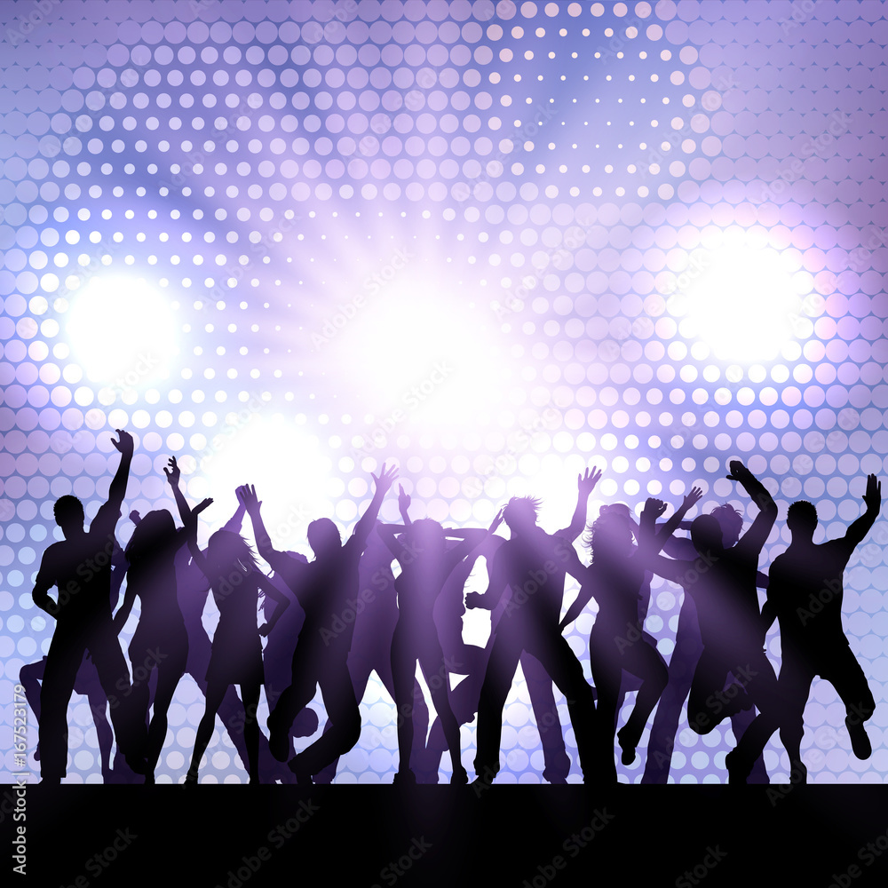 Party crowd background Stock Vector | Adobe Stock