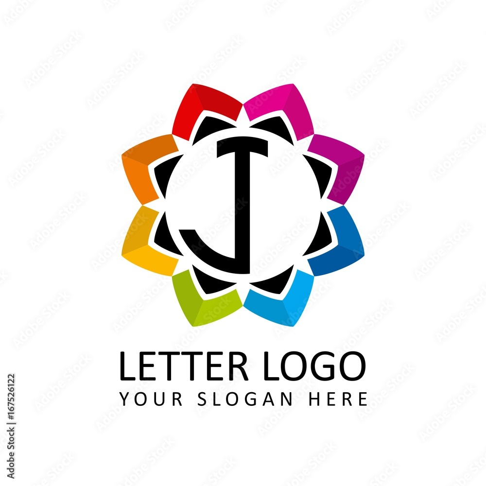 Letter J for Multimedia logo, beauty logo, nature logo, institute logo ...