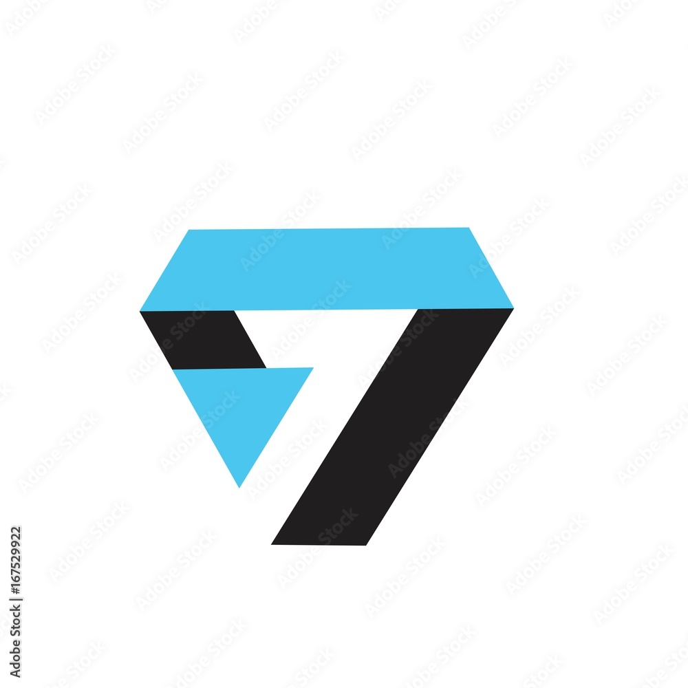 7 logo vector Stock Vector | Adobe Stock